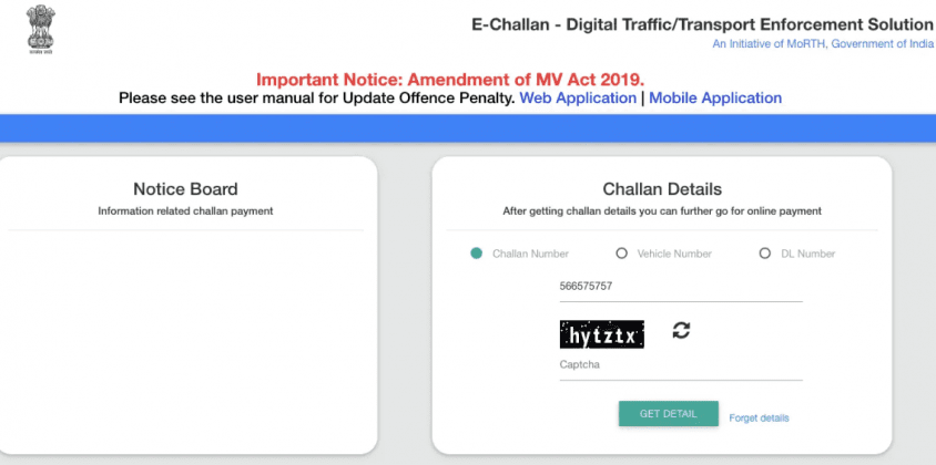 Traffic E-Challans: Here’s How to Pay Your Traffic Fines or Challans ...