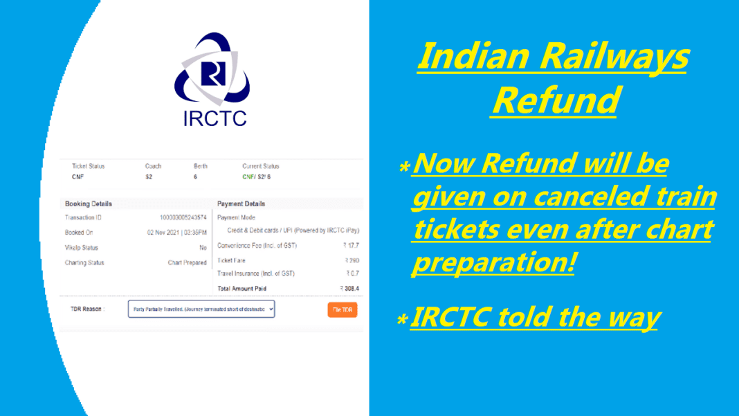 Indian railways rules changed: Now you will get canceled ticket refund after become chart ...