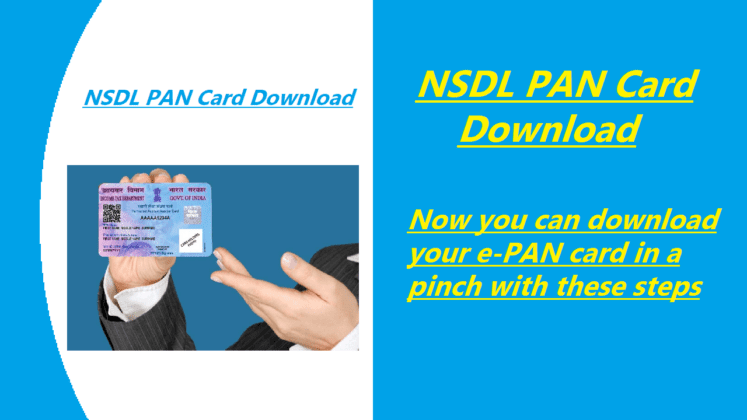 NSDL PAN Card Download: Good news! Now you can download your e-PAN card ...