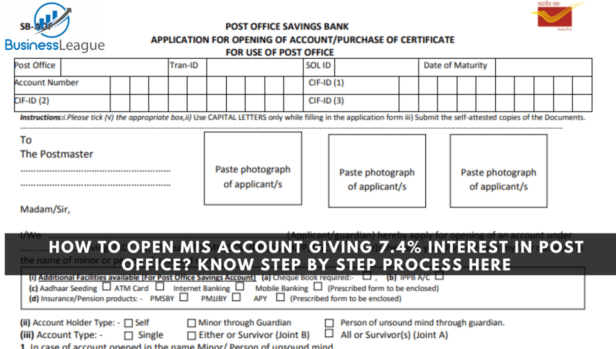 How to open MIS account giving 7.4% interest in post office? Know step ...