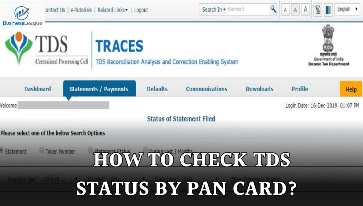 TDS Status: Check TDS status online with PAN and Form 26S, know the ...